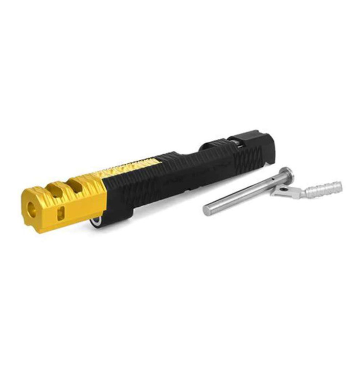 Airsoft Masterpiece Infinity IMM Cross Ver.2 Open Slide Kit Black - Gold